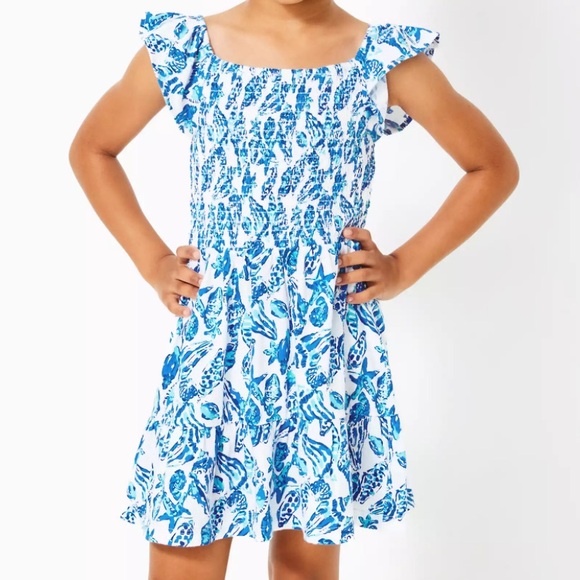 Lilly Pulitzer | Dresses | Lilly Pulitzer Girls Mini Jilly Cotton Dress ...